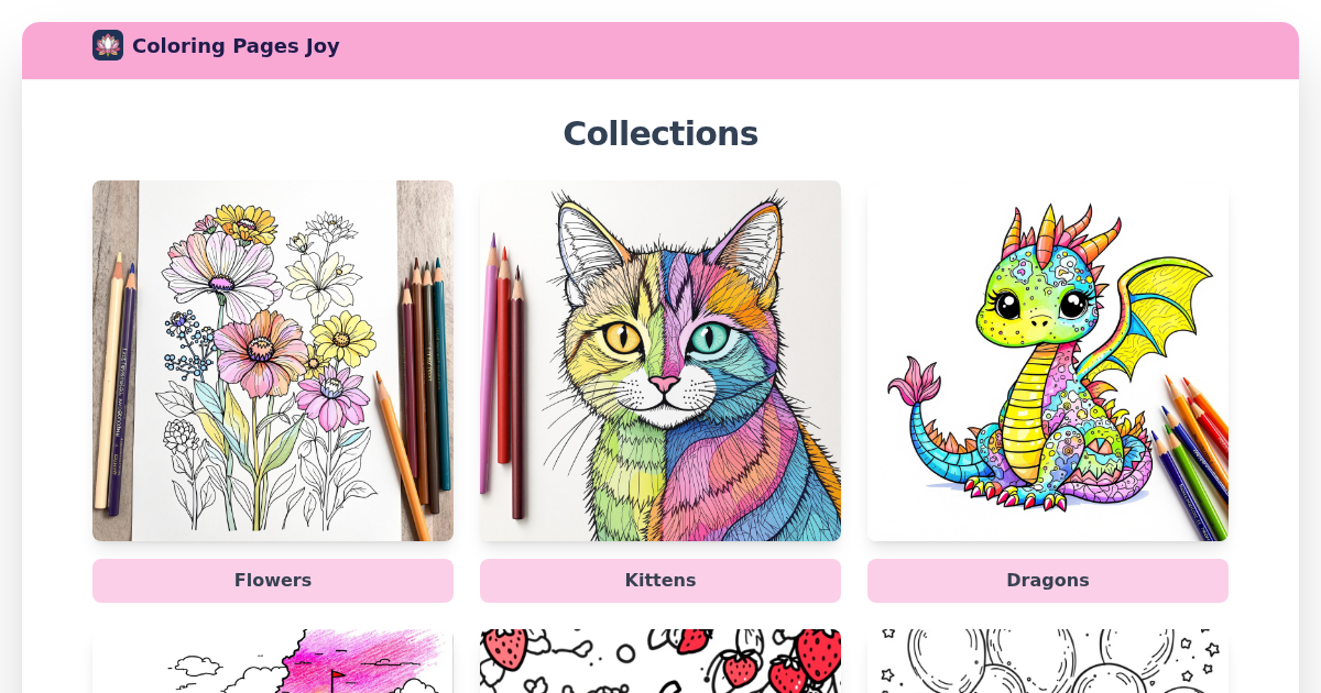 Coloring Pages Joy | Coloring Pages for Adults & Kids